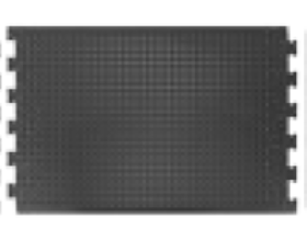 Bubblemat black 0,6m x 0,9m end - Mats - Vandeputte Safety Experts