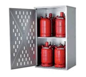 Gas bottle storage 1 door - Cabinets and racks - Vandeputte Safety Experts