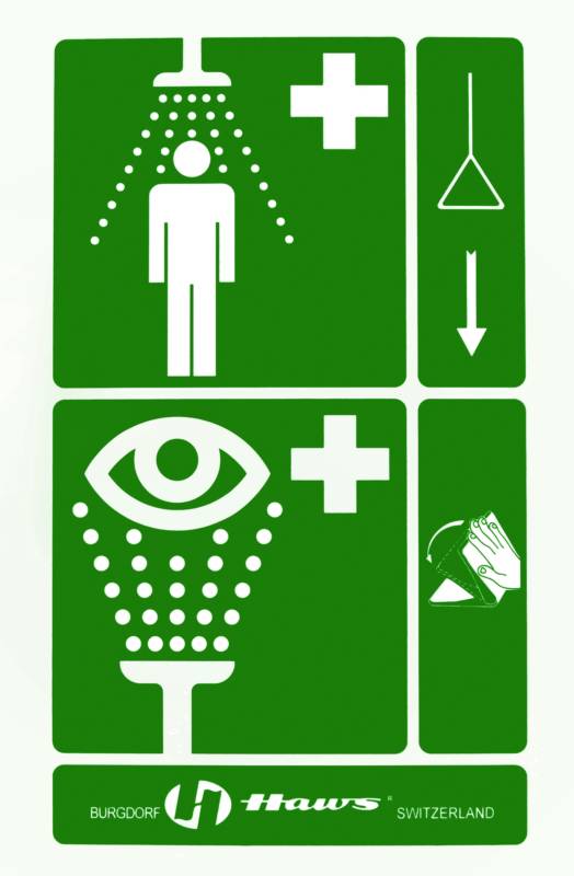 Douche-rince oeil pict.sp-178 haws - Douches d'urgence et rincage des ...