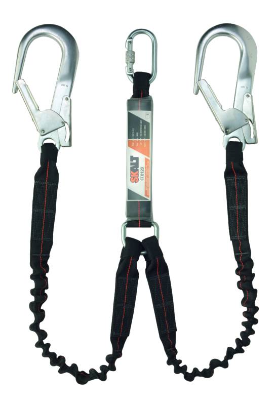 Longe double 1,5m go65 stretch fallrav - Longes - Vandeputte Safety Experts