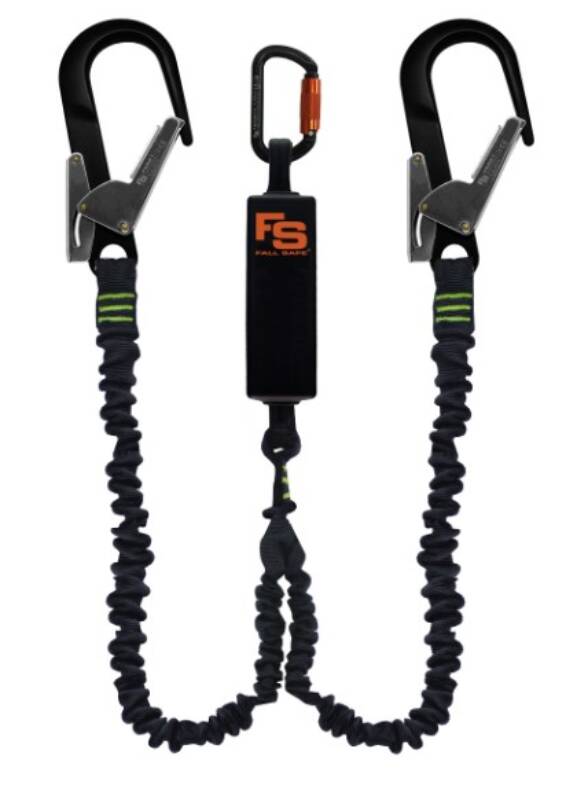 Double lanyard g065 fs505-tb 2m stretch - Lanyards - Vandeputte Safety ...