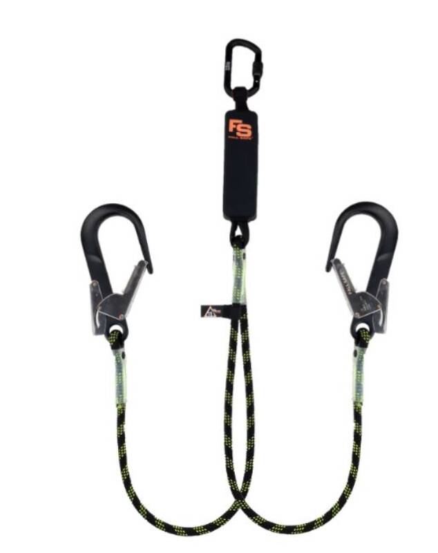 Double lanyard 1,5m go65 rope - Lanyards - Vandeputte Safety Experts