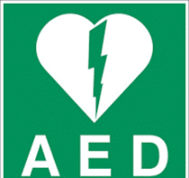 Aed sticker - Resuscitation - Vandeputte Safety Experts