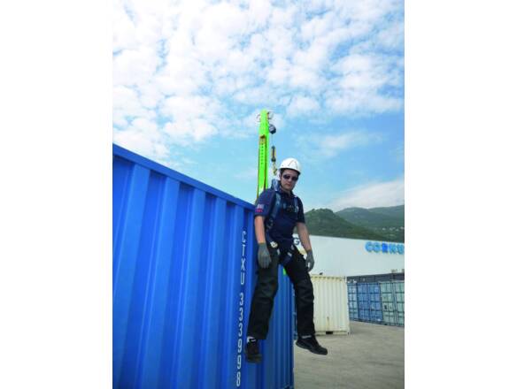 Davit post iso container - Anchorage points - Vandeputte Safety Experts