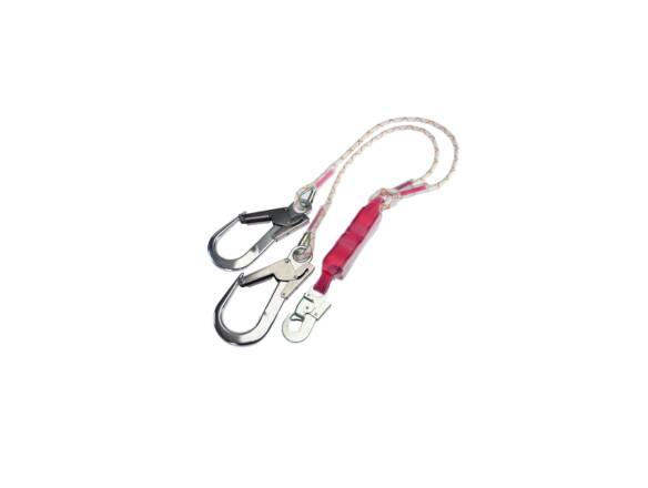 Longe double 1,5m corde go65 edge - Longes - Vandeputte Safety Experts