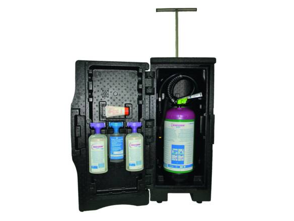 Complete mobile station hexafluorine® - Eye rinsing - Vandeputte Safety ...