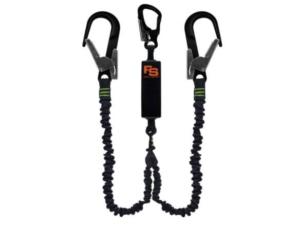 Double longe g065 fs505-cb 1,5m stretch - Longes - Vandeputte Safety ...